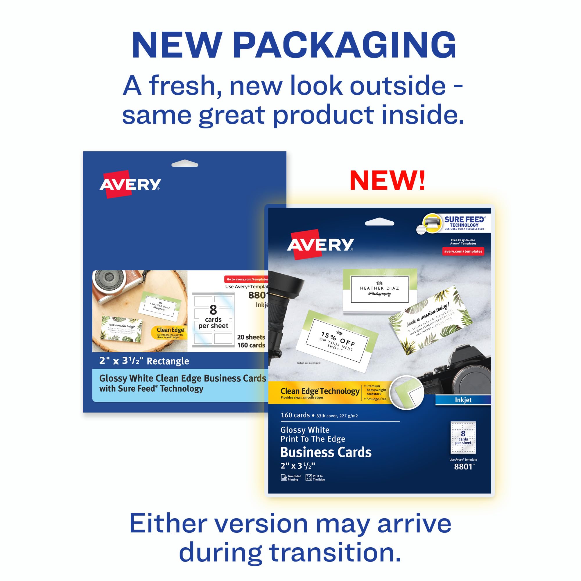 Snapklik.com : Avery Glossy Business Cards