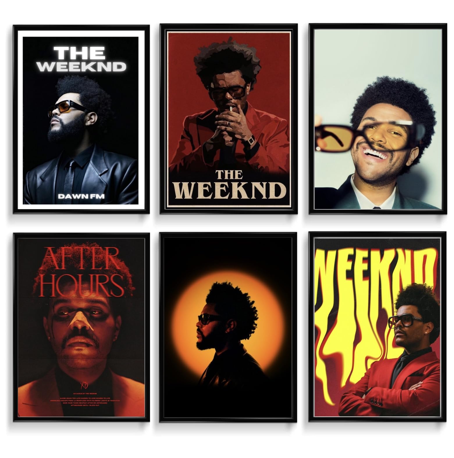 The Weeknd Album Collage