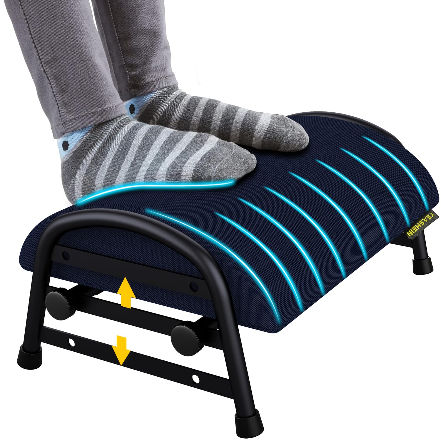 Amazon.com: Foot Stool Under Desk for Office Footrest with 3 Adjustable ...