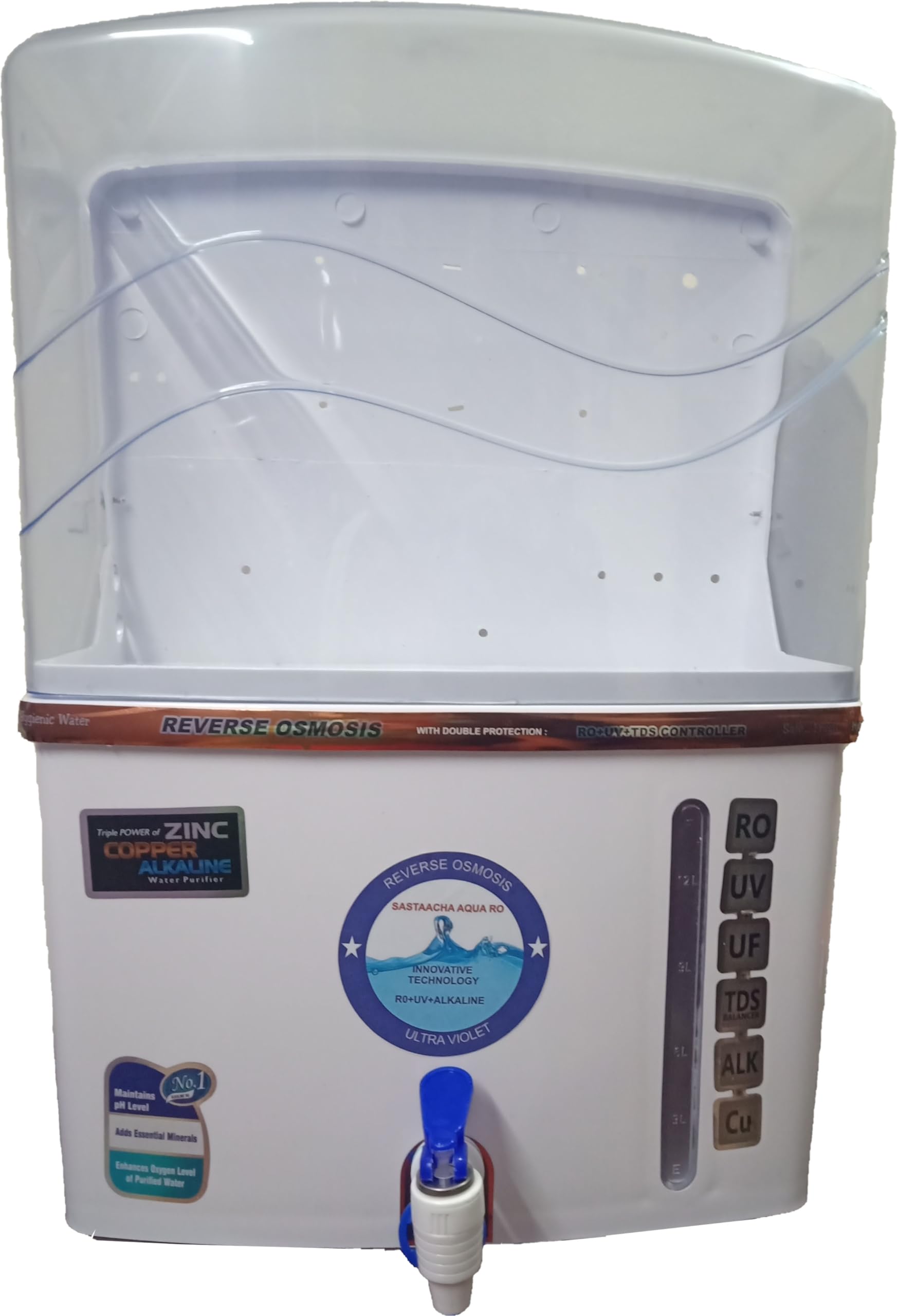 Aqua Ro Only Cabinet Body For Self Assembly Capacity 12 liter (White ...