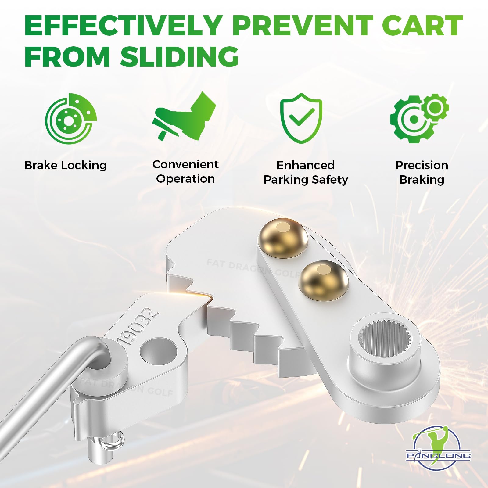 Snapklik.com : Panglong Golf Cart Park Brake Latch Kit-Aluminum, Ds ...