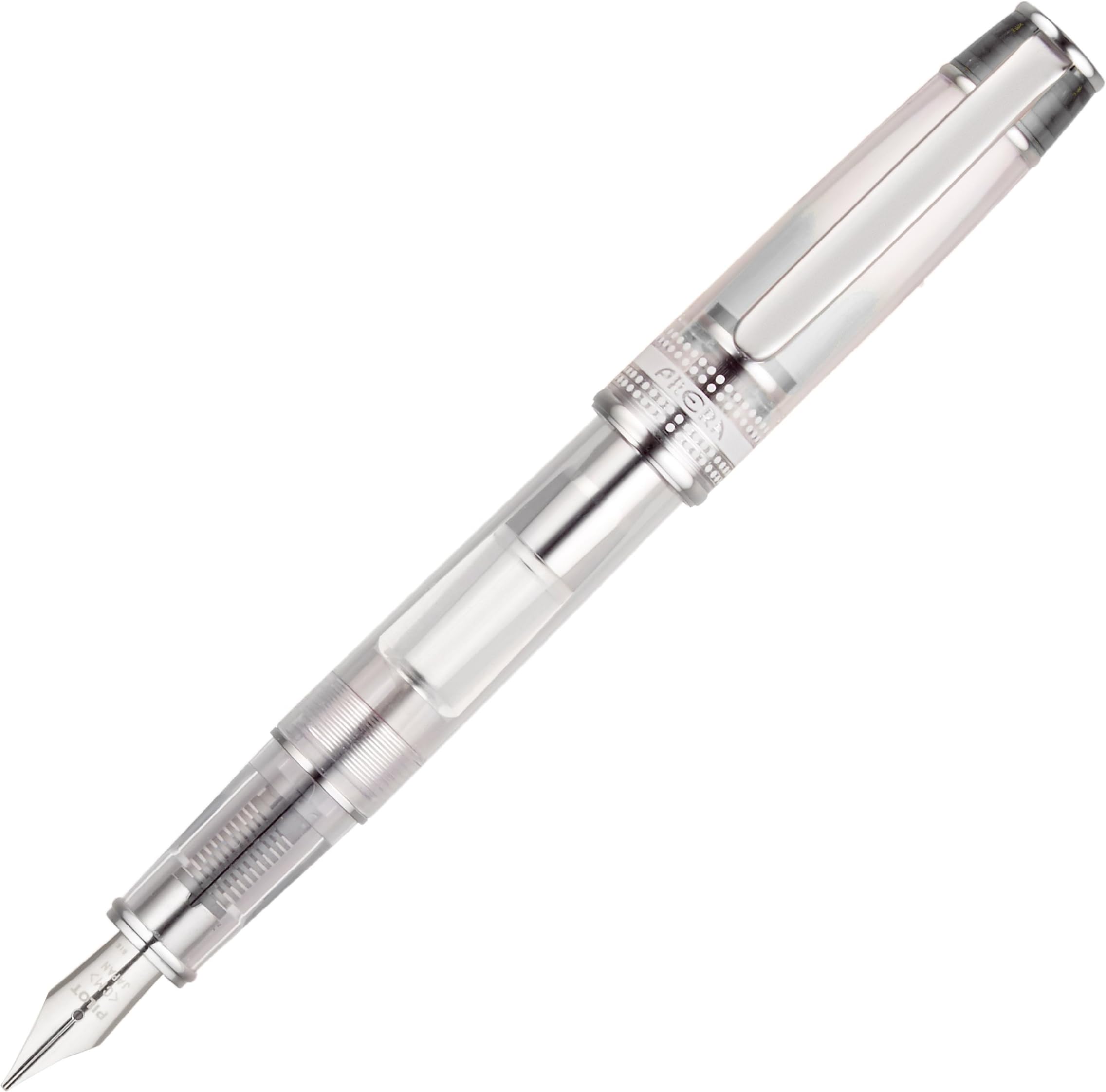 Amazon.com : Pilot Prera Iro-Ai Fine-Nib Transparent Pink Body Fountain ...