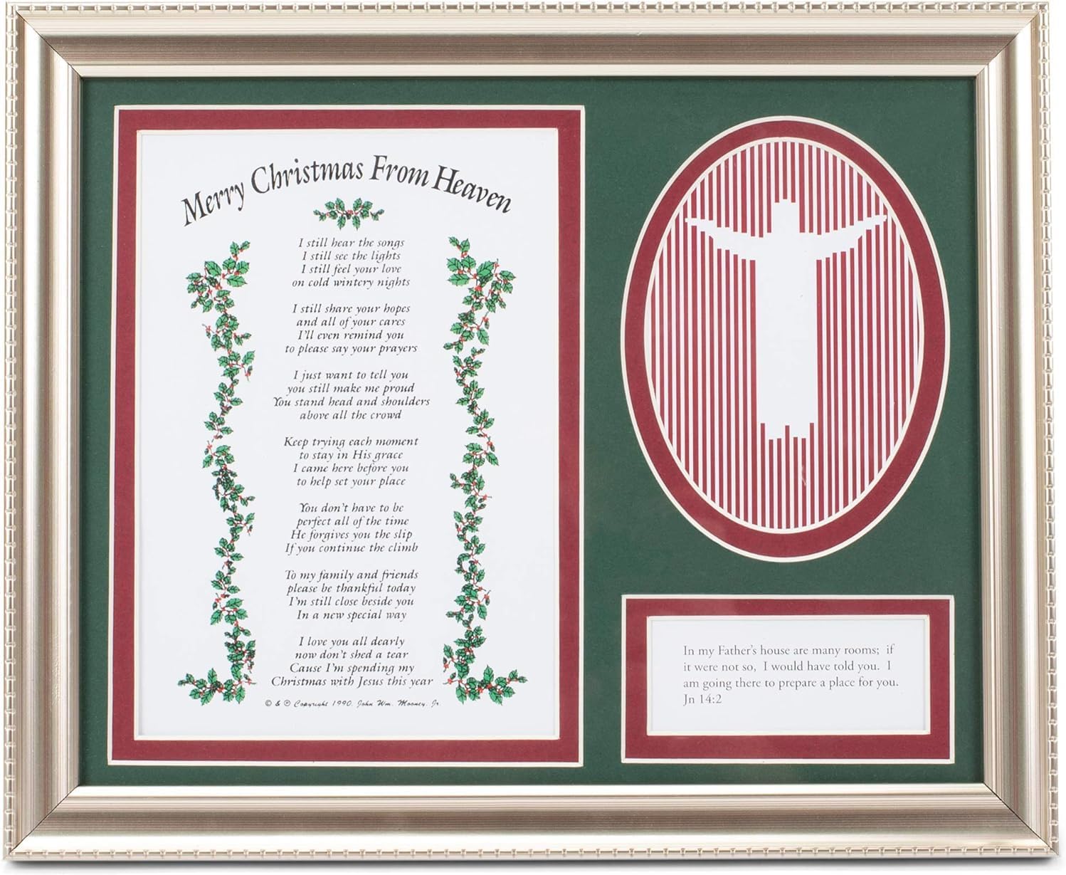 Amazon.com - Merry Christmas From Heaven® Remembrance Frame - Religious ...