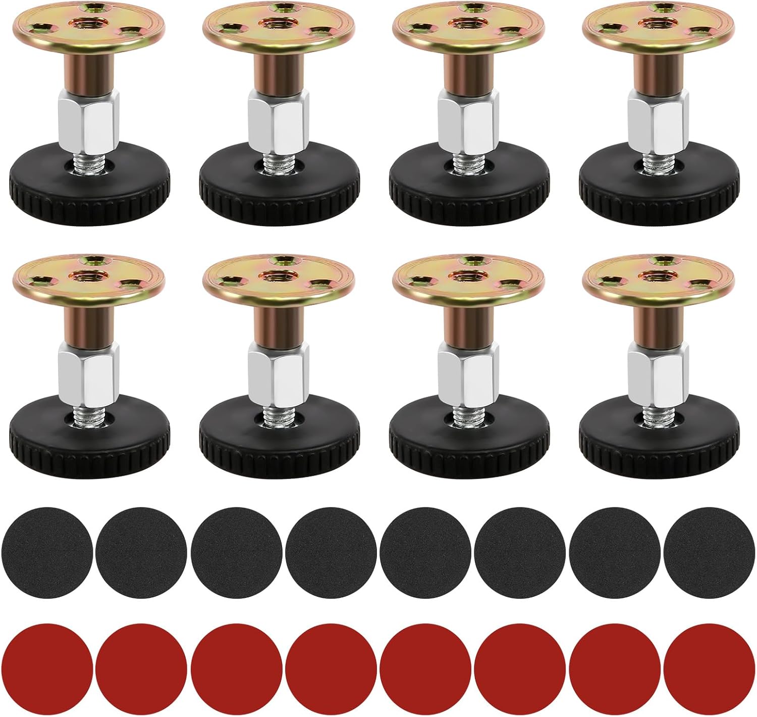 KUHAWL 8 PCS Adjustable Levelling Feet, Furniture Feet Height ...