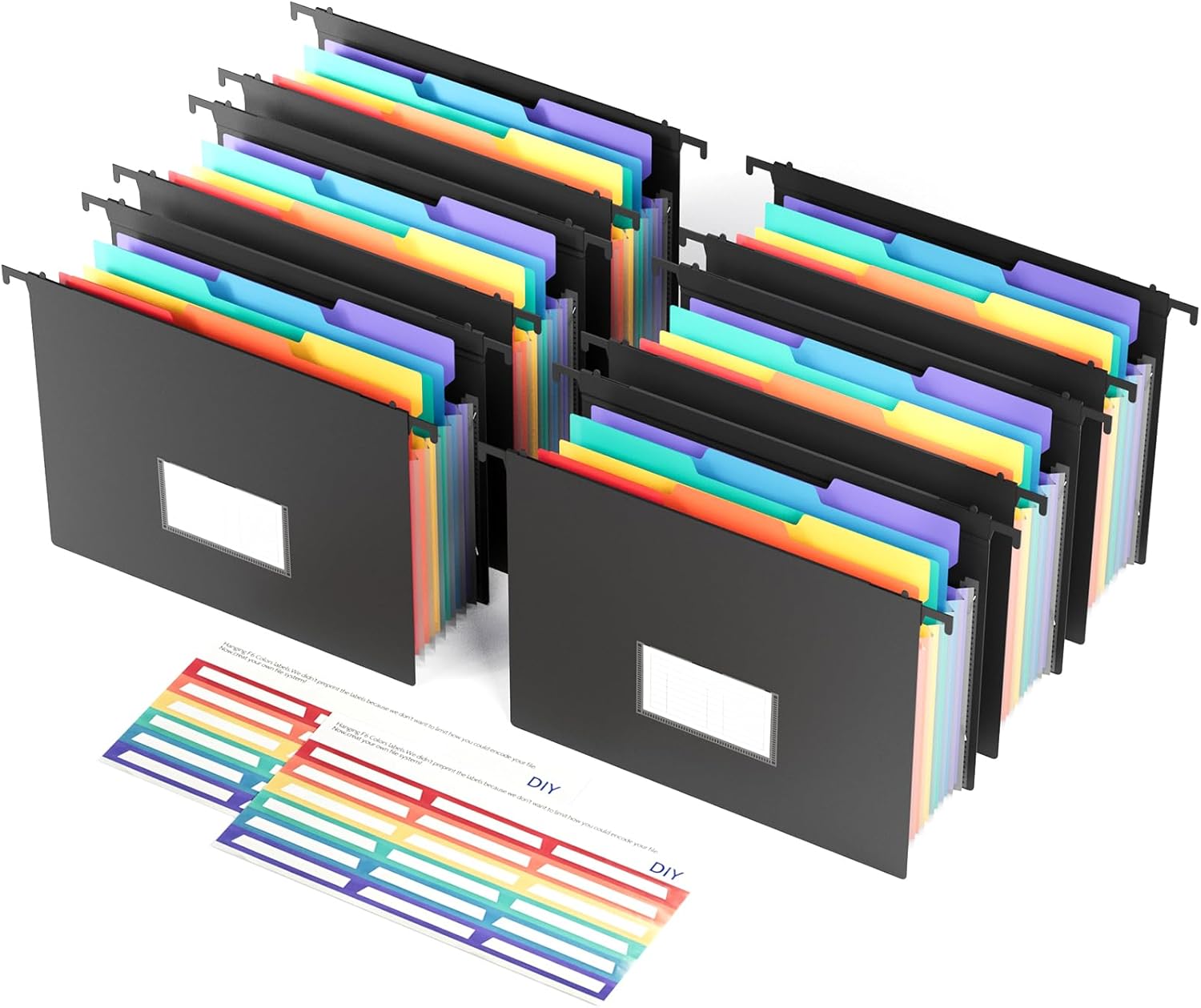 Amazon.com : EOOUT File Folders for Filing Cabinet, 6 Pack Hanging File ...