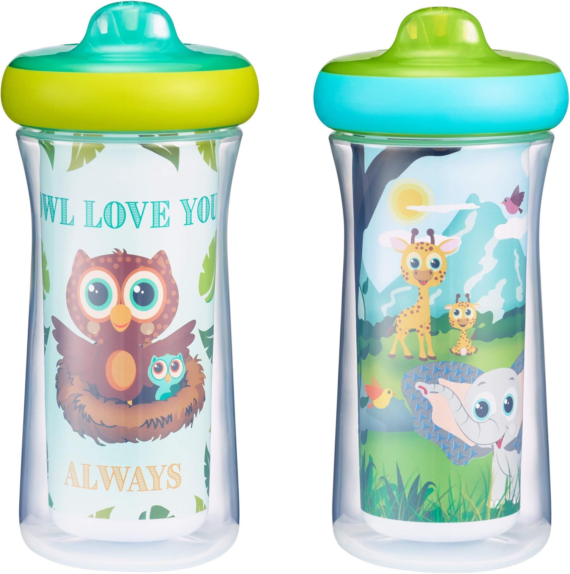 Amazon.com: The First Years Insulated Hard Spout Pack of Sippy Cups for ...