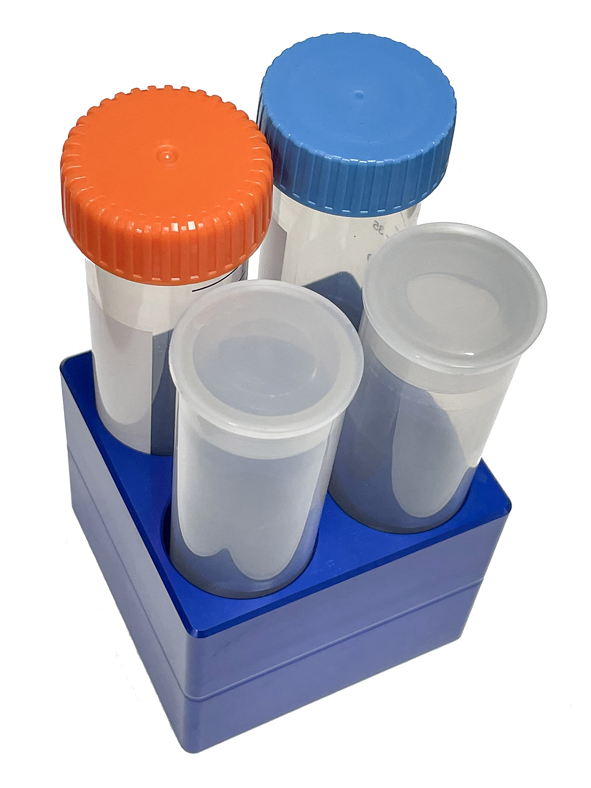 Snapklik.com : MUHWA 4 Well Aluminum Cooling Block Tube Rack For 50ml ...