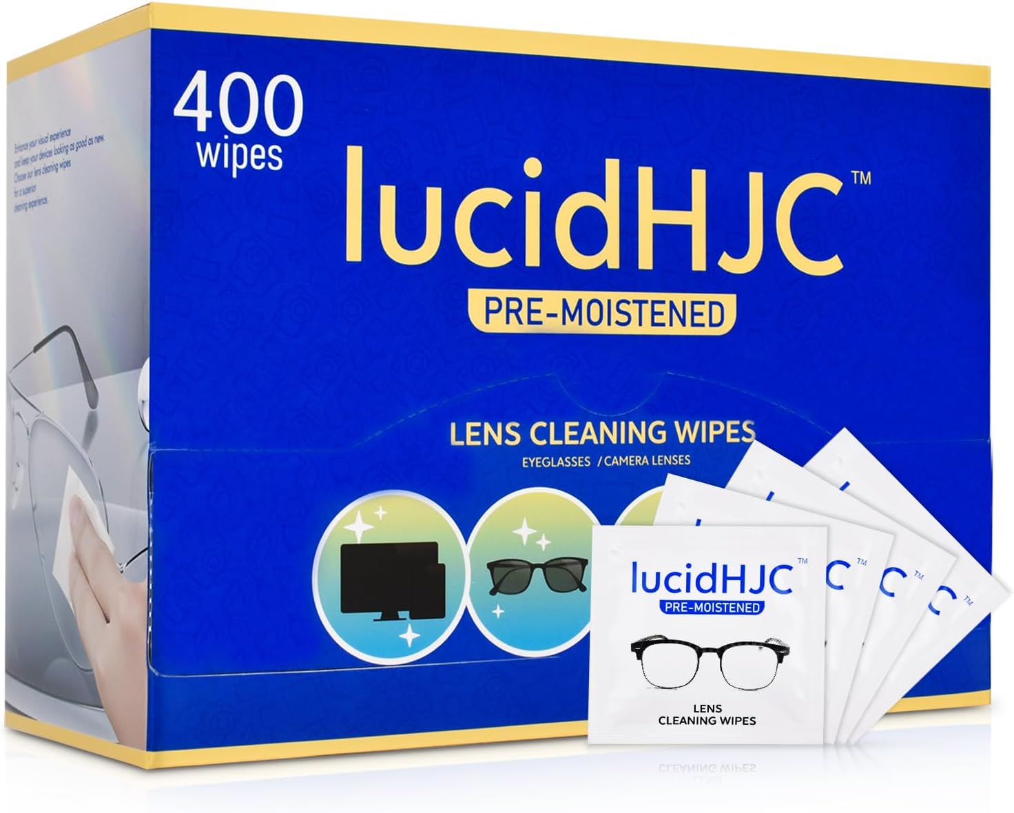 Amazon.com: Lens Wipes for Eyeglasses – 200 Lens Wipes Individually ...