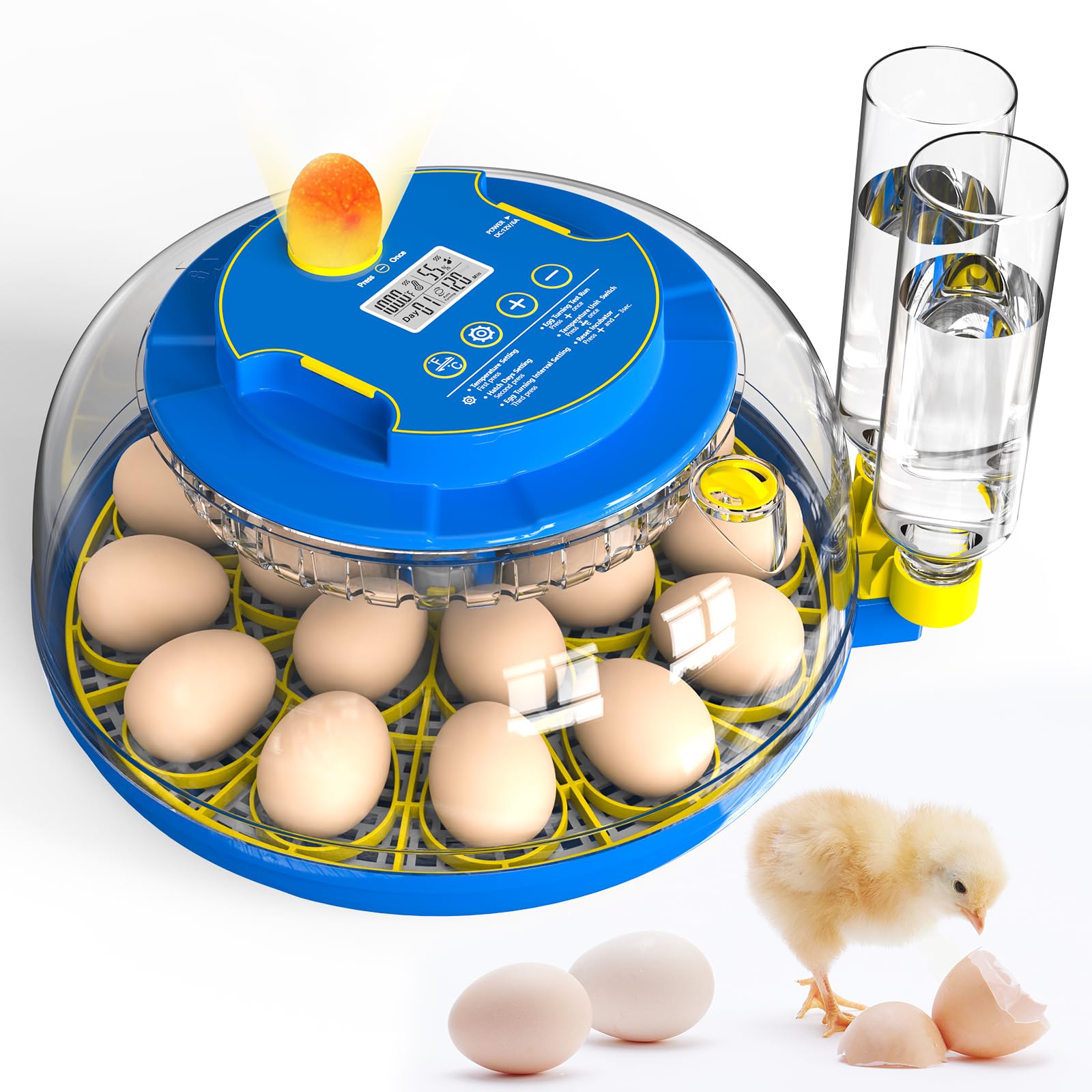 Advwin Incubators for Hatching Eggs, 18 Eggs Incubator with Automatic ...