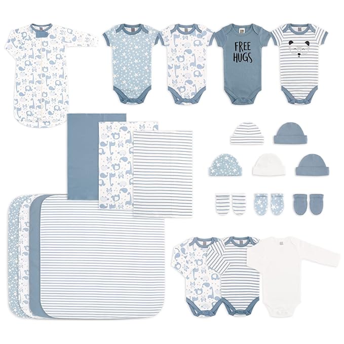 Amazon.com: The Peanutshell 23 Piece Newborn Clothes Set for Baby Boys ...