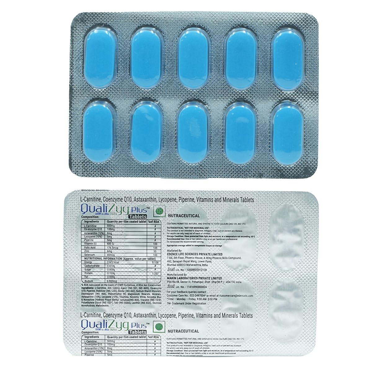 Qualizyg Plus -Strip of 10 Tablets : Amazon.in: Health & Personal Care
