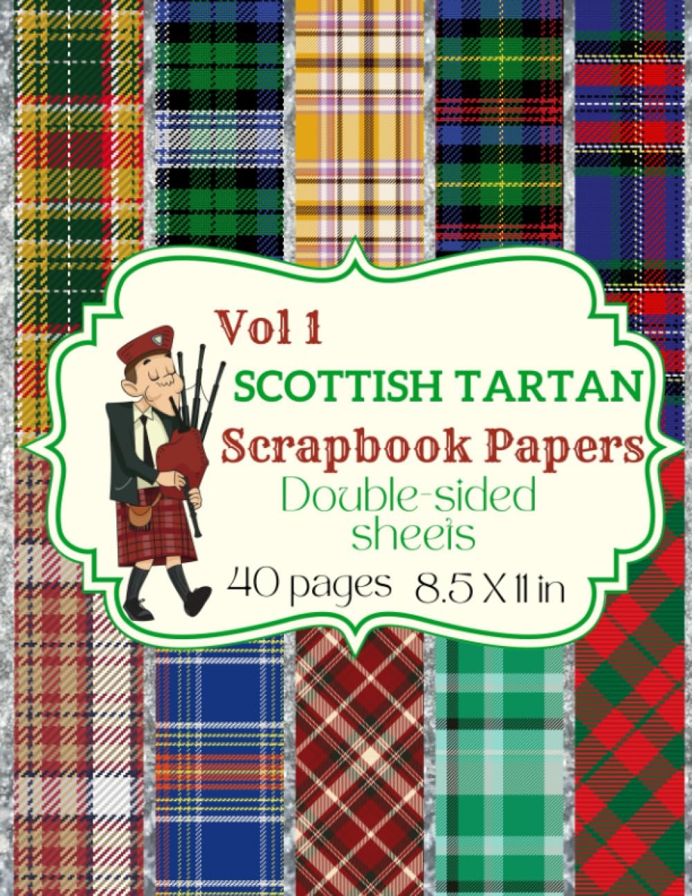 Scotish Tartan scrapbook papers Vol 1: tartan plaid scrapbook paper a ...