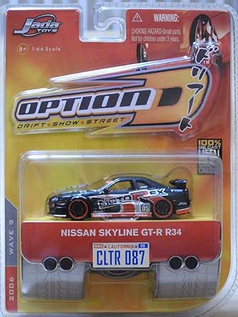 Amazon.co.jp: JADA Toys 1/64 Import Racer OPTION D Skyline GT-R R34 ...