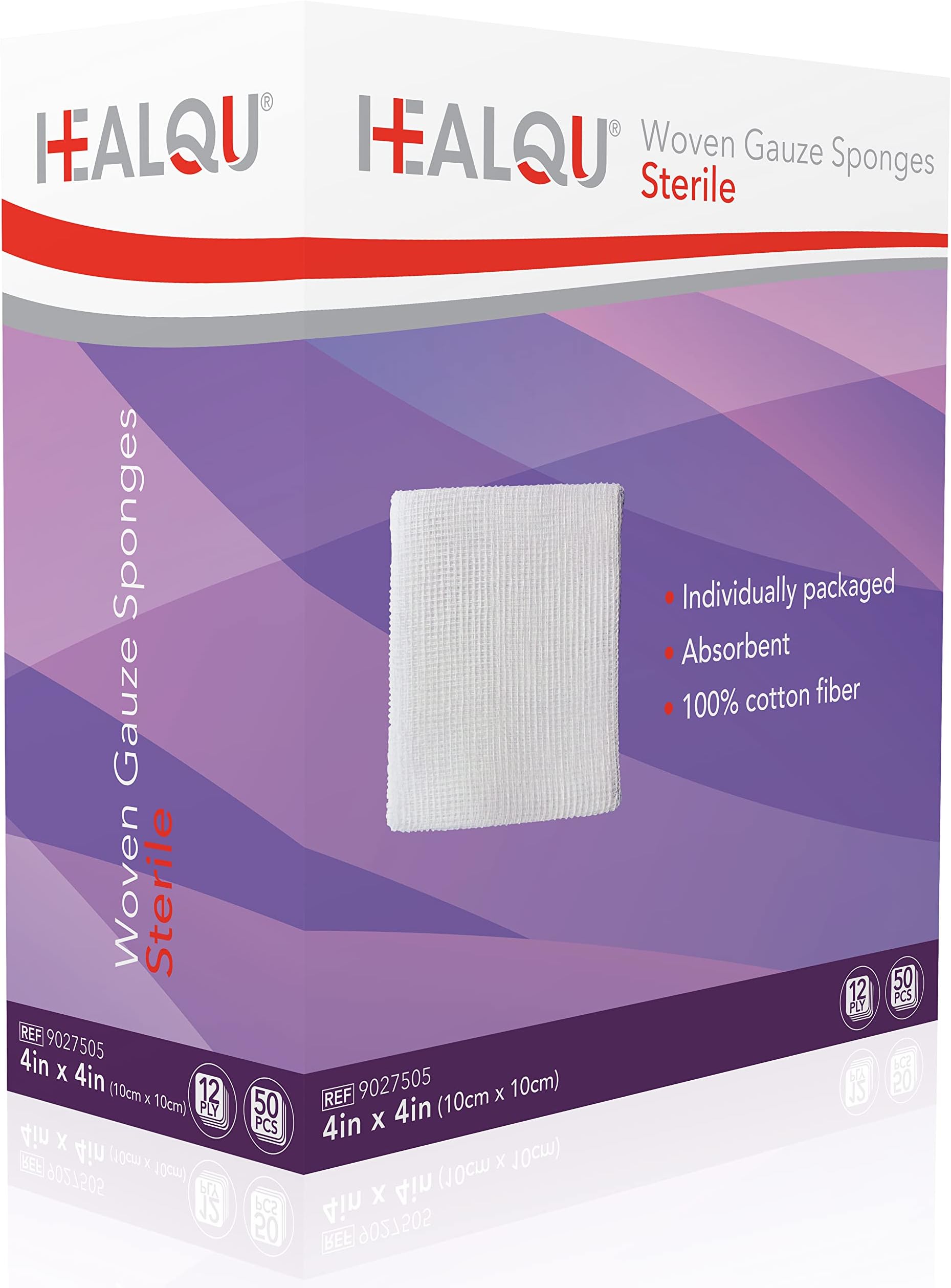 Amazon.com: MED PRIDE 4"x4" Sterile Gauze Pads for Wound Dressing|100 ...