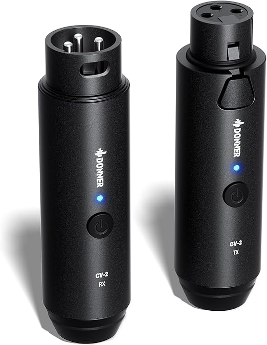 Amazon.com: Donner Wireless XLR Microphone Transmitter Receiver, 2.4GHz ...