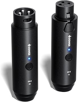 Amazon.com: Donner Wireless XLR Microphone Transmitter Receiver, 2.4GHz ...