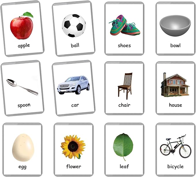 Amazon.com: First Words Flash Cards - 48 Baby Cards for Early Years ...