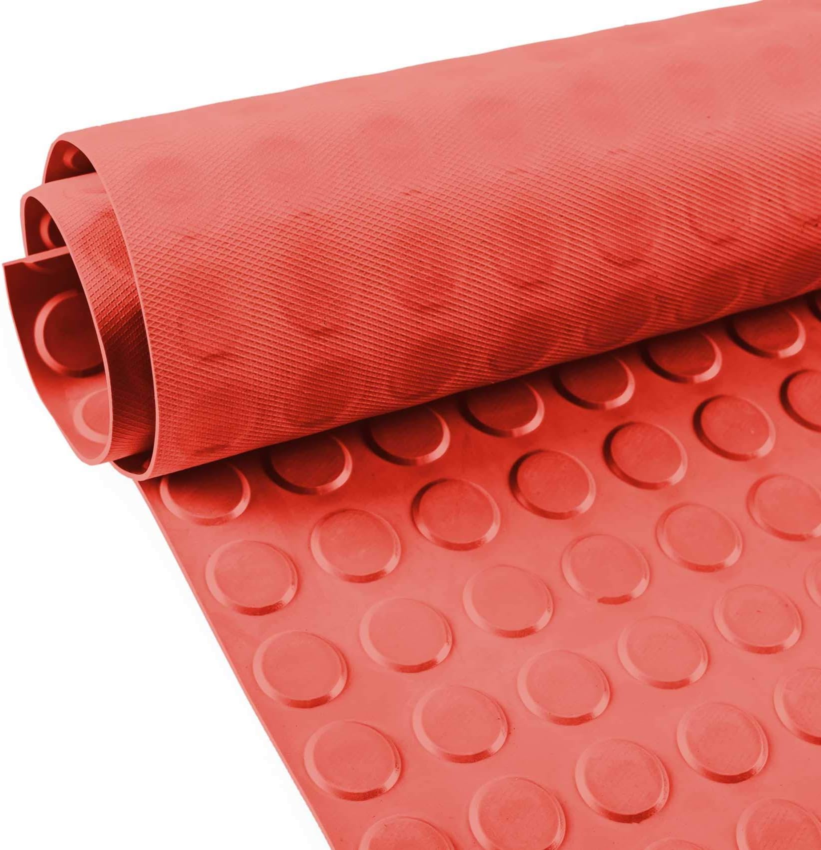 ANRO Gummimatte Noppenmatte Meterware 3mm Gummiläufer Noppen Bodenmatte ...