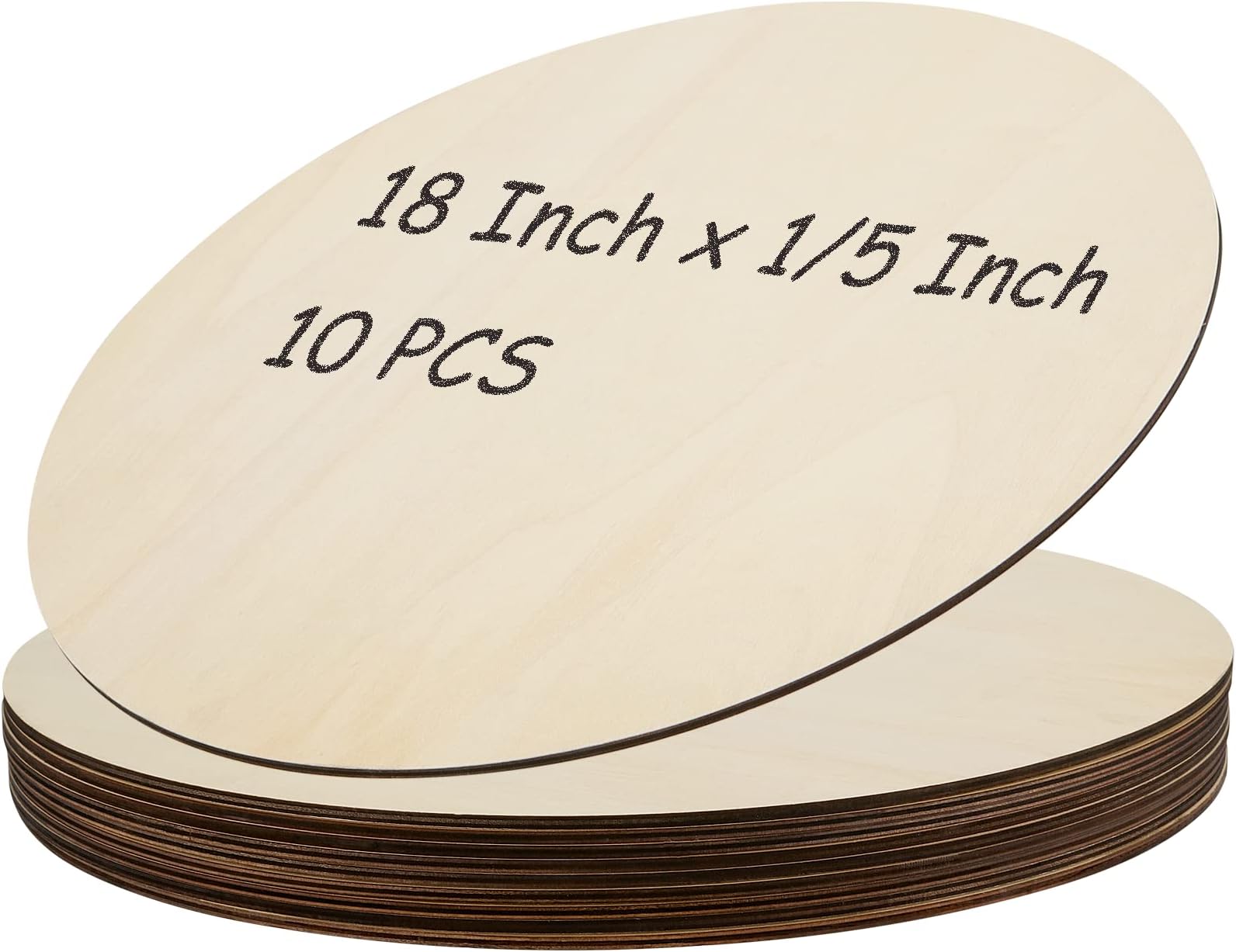 Amazon.com: 12 Pack 18 Inch Round Wood Circles for Crafts Unfinished ...