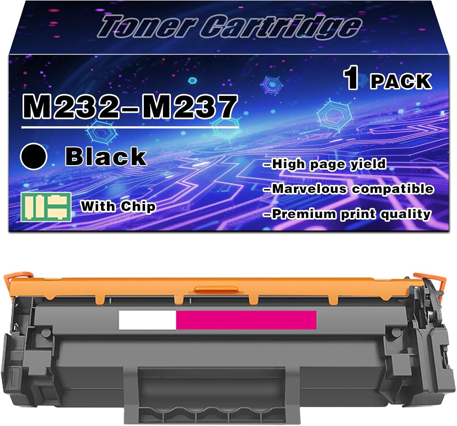 Amazon.com: YHNNH M232-M237 Toner Cartridges Compatible for HP M232-M237 Toner Cartridge Work ...