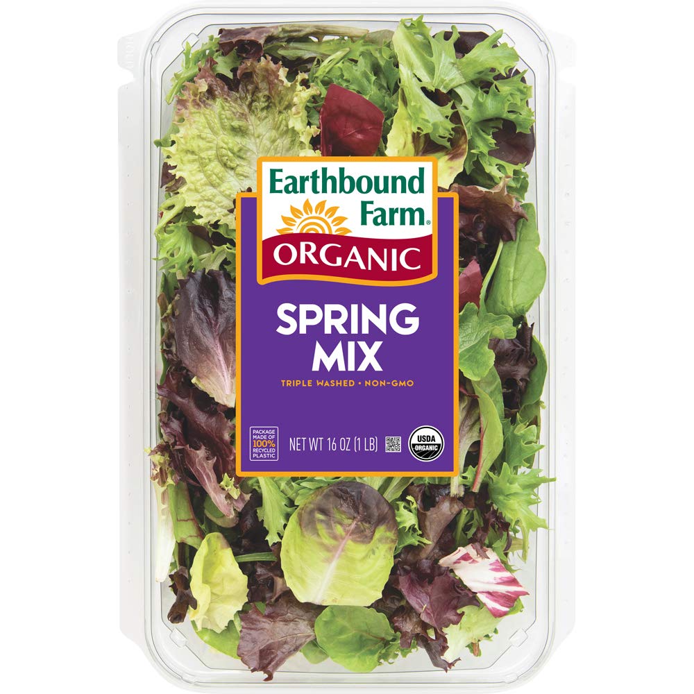 Amazon.com: Earthbound Farm Organic Spring Mix, 16 oz Clamshell ...