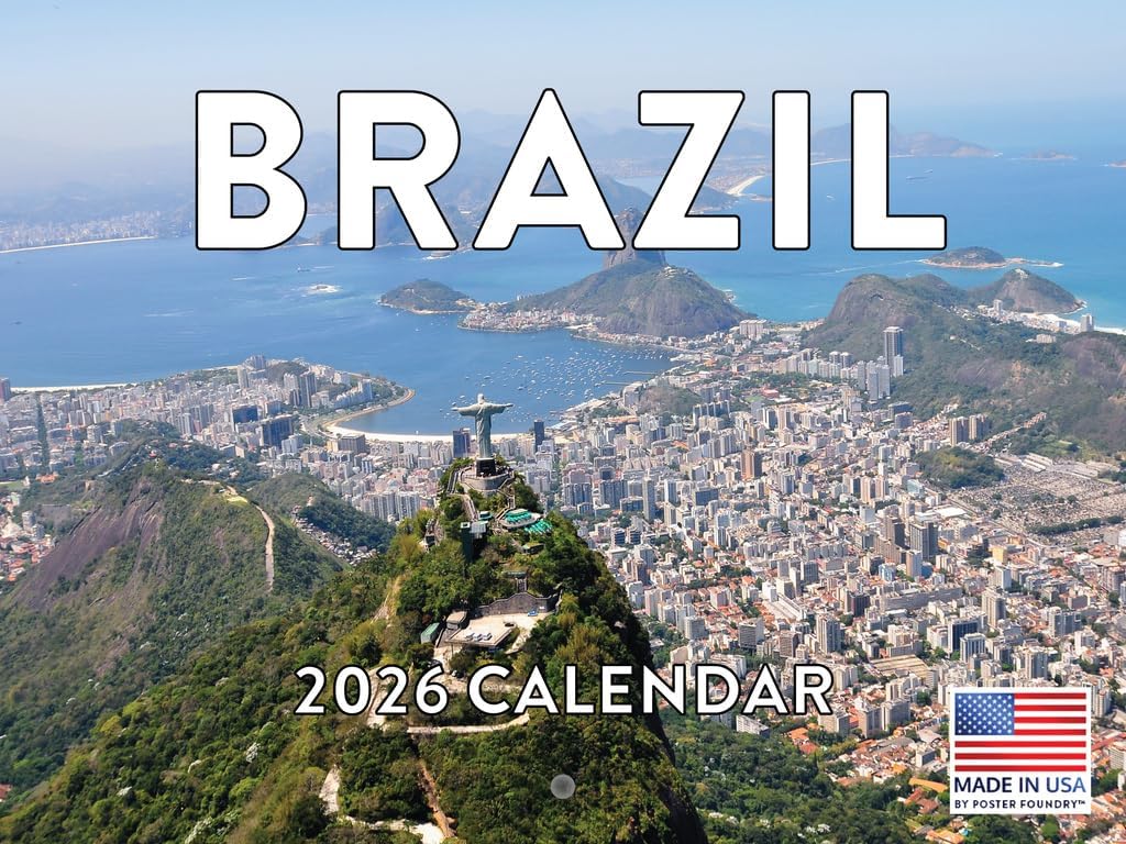 Brazil Calendar 2026 Monthly Wall Calender 12 Month|American Made In ...