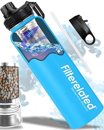 Amazon.com: Filterelated 30oz Stainless Steel Portable Alkaline Filter ...