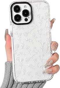 Amazon.com: NITITOP Compatible for iPhone 16 Pro Max Case Cute Flower ...
