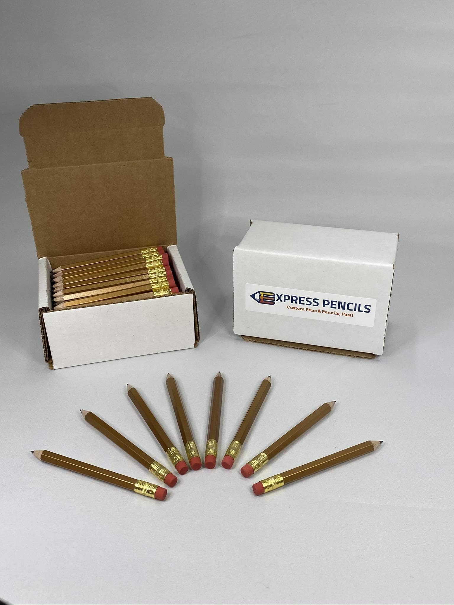 Amazon.com : Half Pencils with Eraser - Golf, Classroom, Pew - Hexagon ...