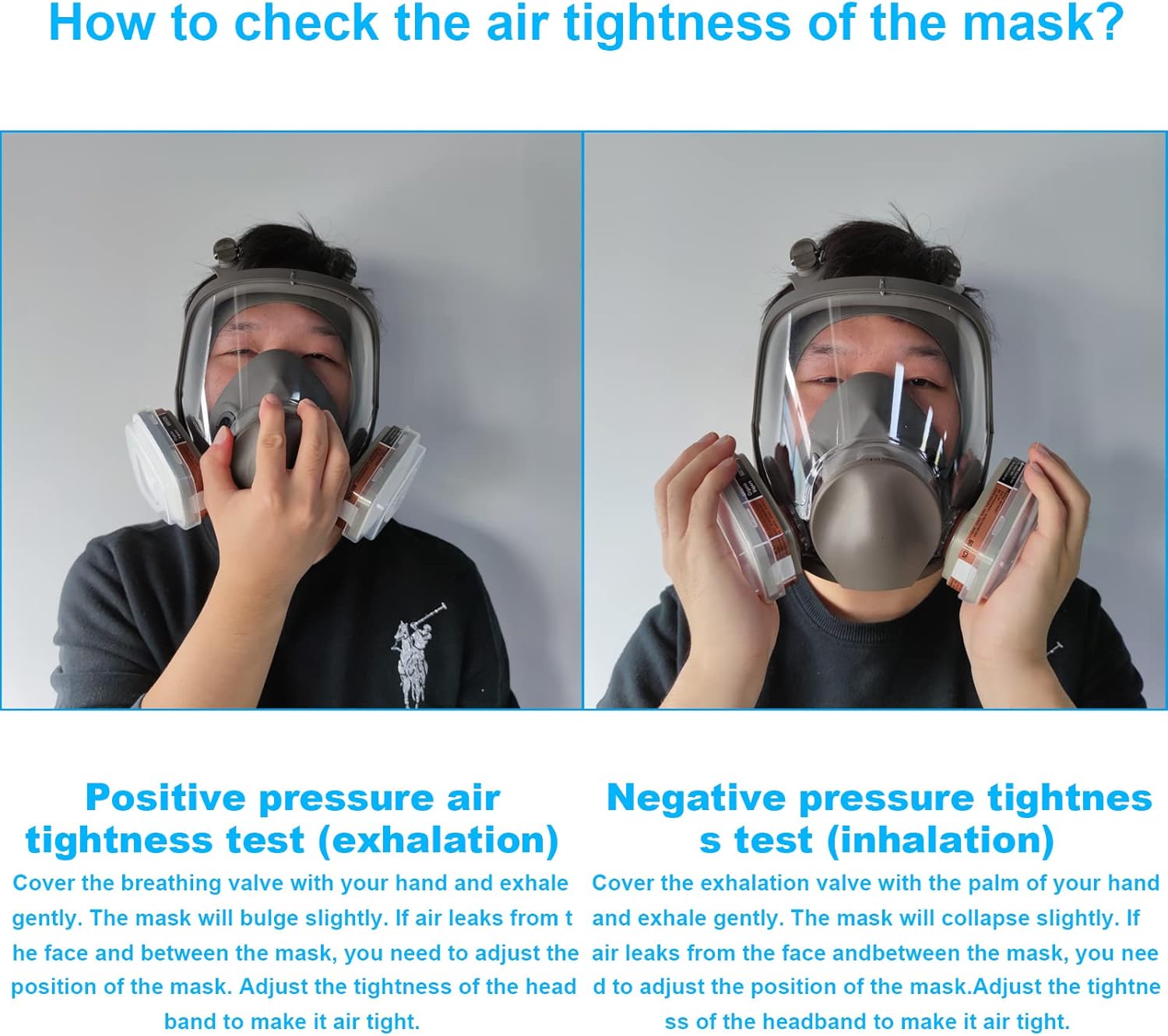 Full Face Mask.Reusable Full Face Mask,Safety Dust Face Cover Reusable ...