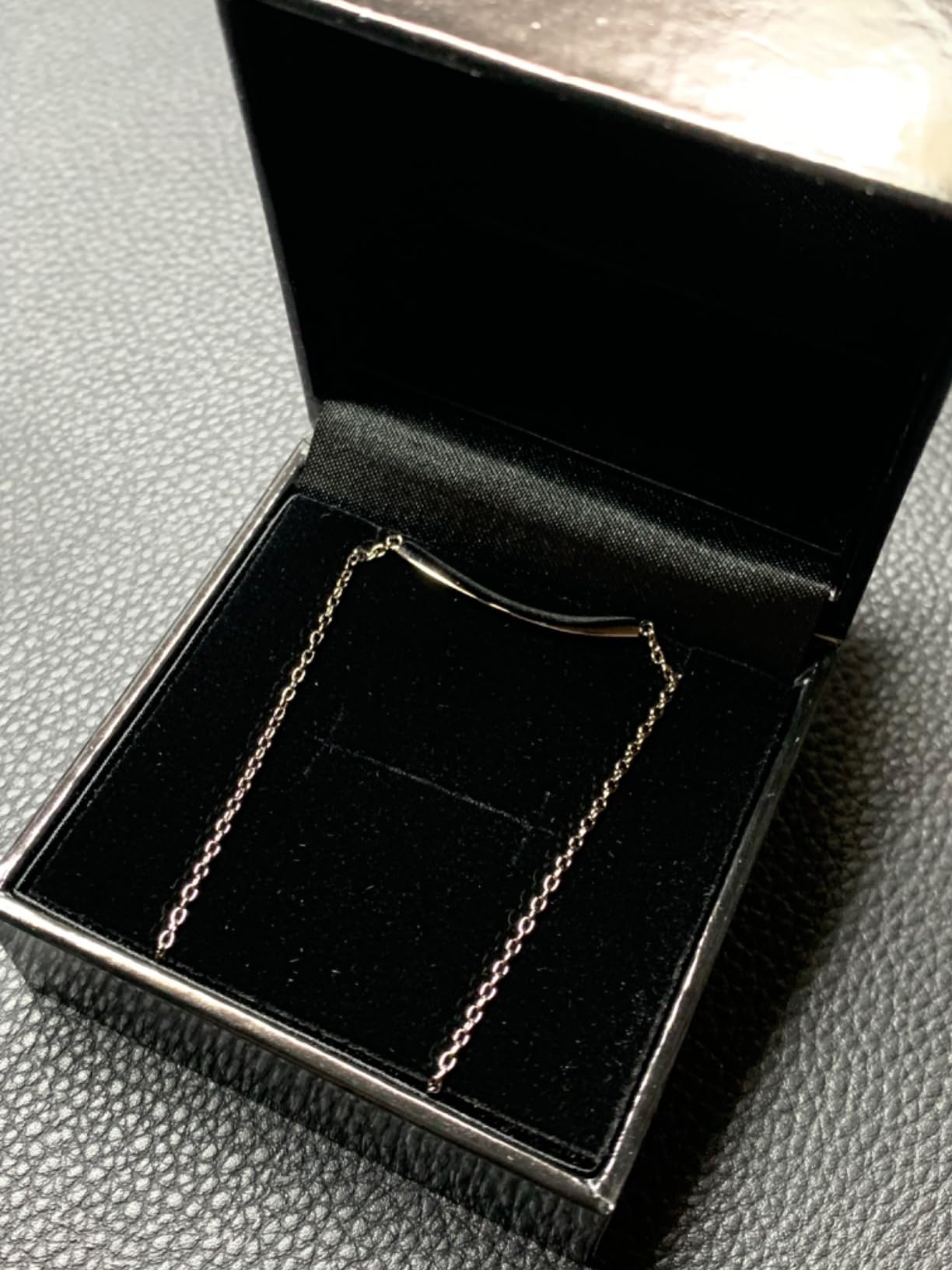 Amazon | [ララクリスティー] ネックレス メンズ バー デザイン シルバー925 [ BLACK Label ] p14005-b ...