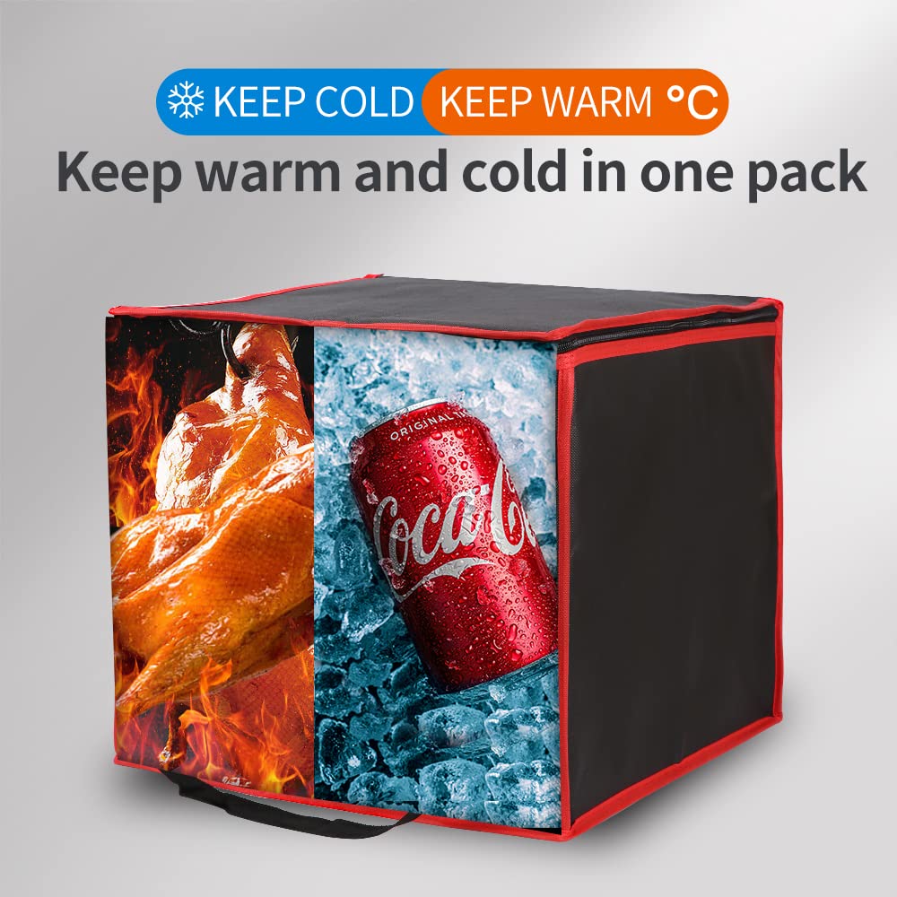 Snapklik.com : Bodaon Insulated Pizza Delivery Bag, 16" X 16" X 14 ...