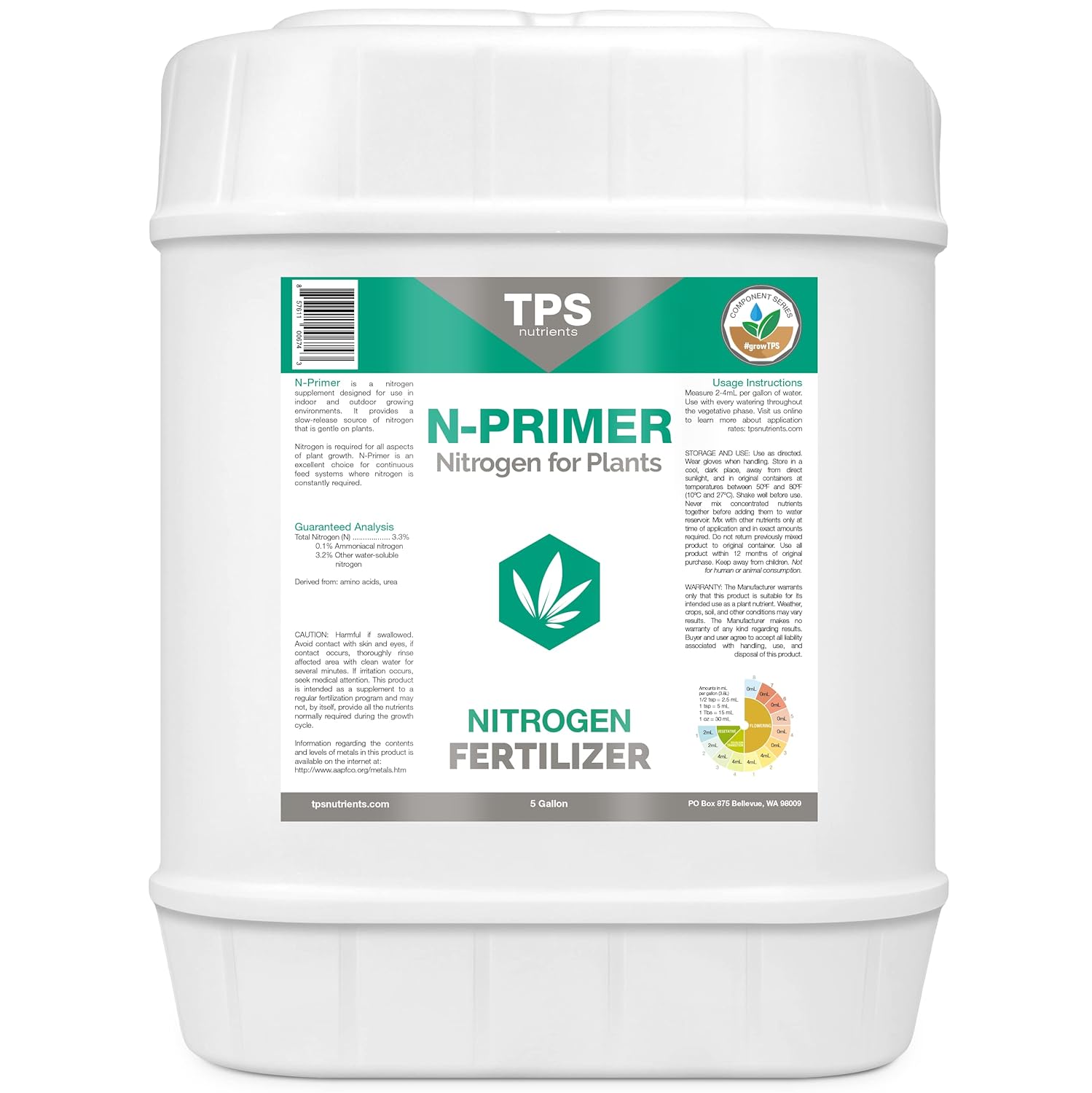 Amazon.com : N-Primer Nitrogen Supplement for Fast Vegetative Growth ...