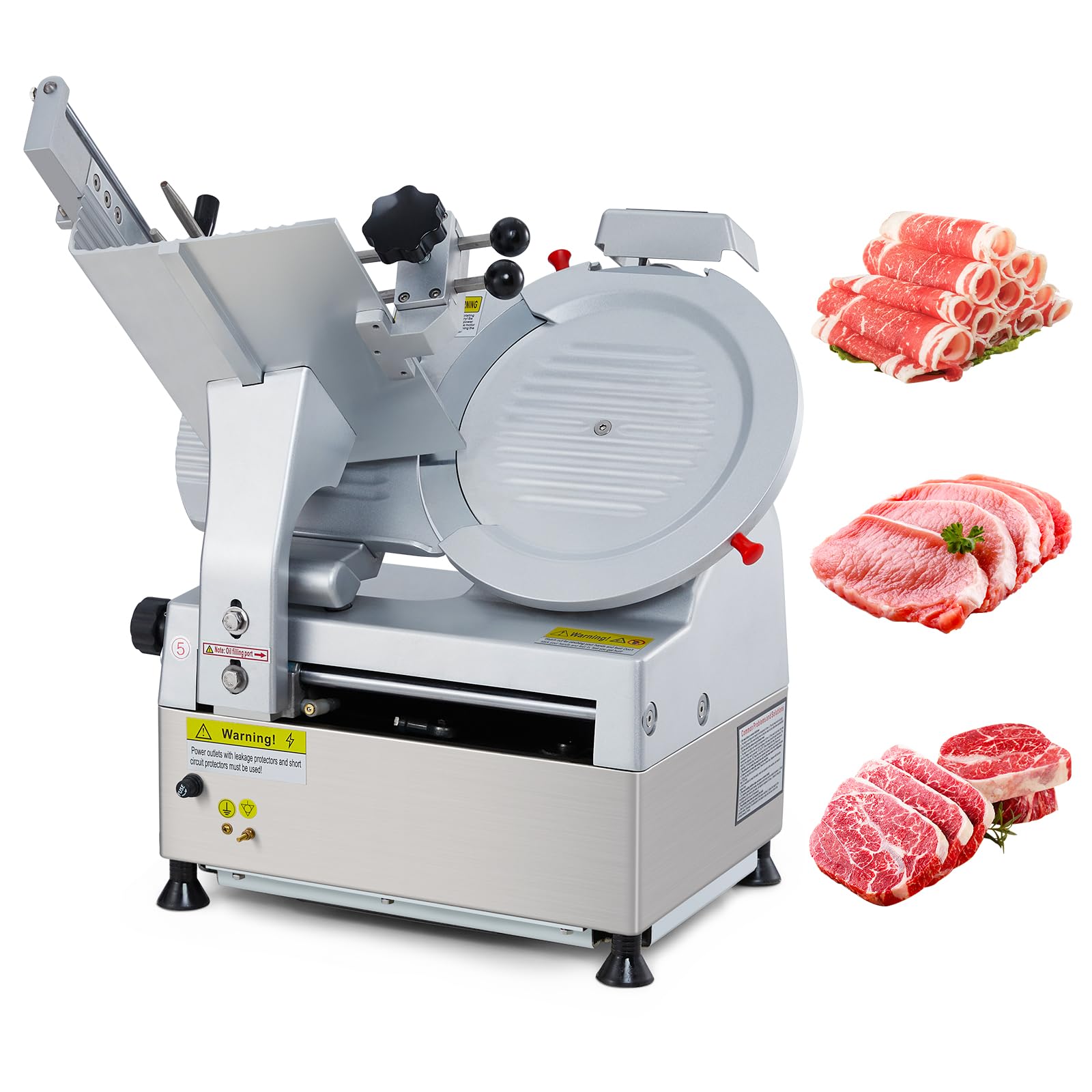 Amazon.com: Automatic Meat Slicer, 550W Meat Slicer Commercial with 12 ...