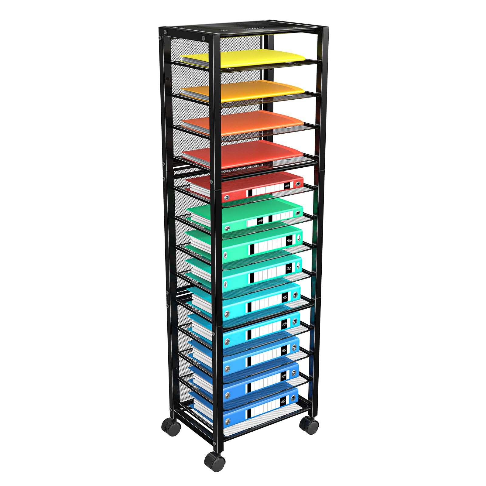 Snapklik.com : Simple Trending 14 Tier Rolling File Cart, Desk File ...