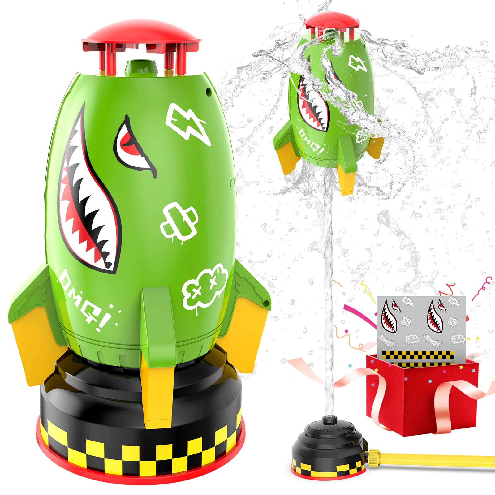 Amazon.com: Skirfy Outdoor Water Sprinkler for Kids Toys,Summer Water ...