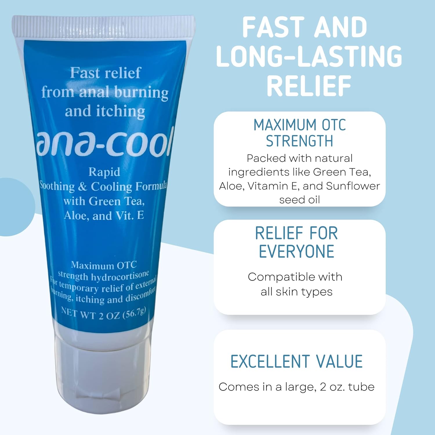 Ana-cool Anti-Itch Hydrocortisone Cream – Yaxa Colombia