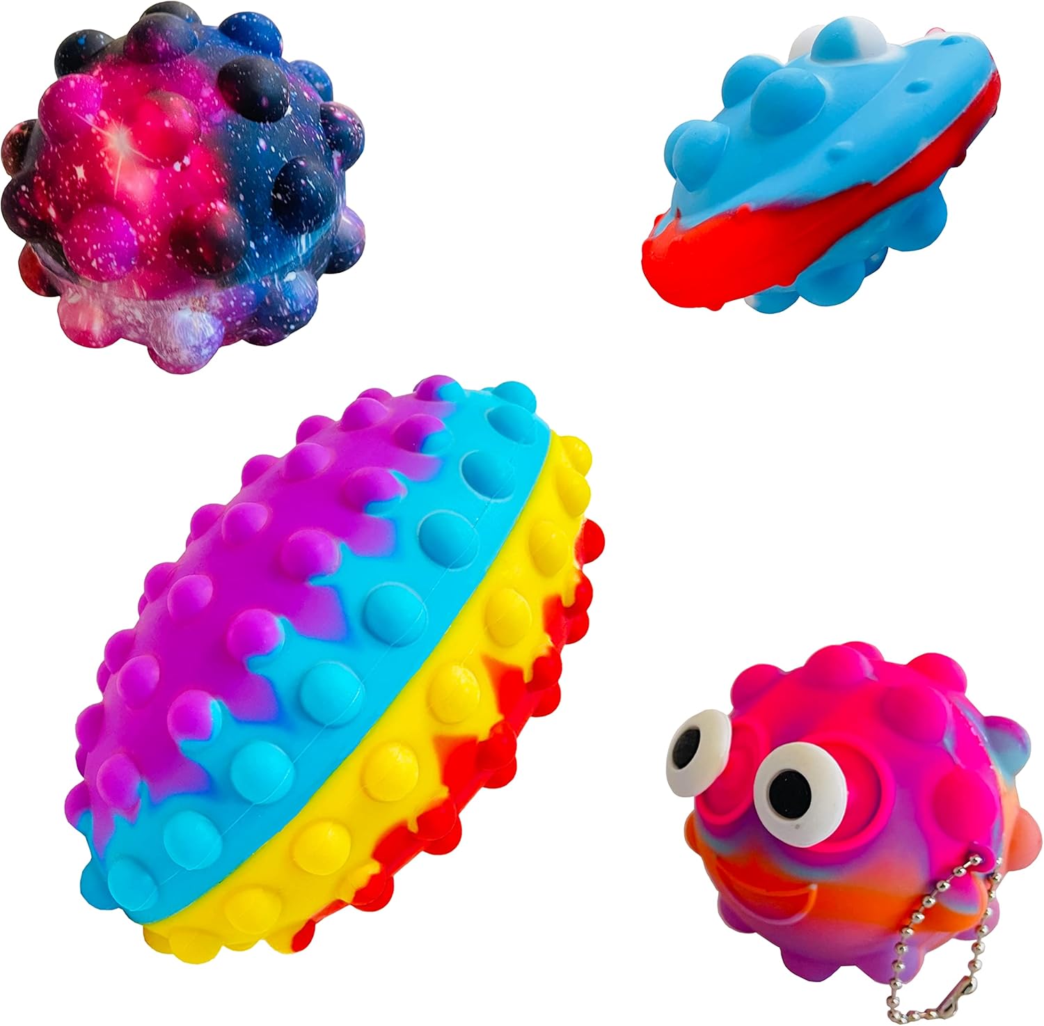 Pop It Ball Fidget Toy – Sensory Stress Ball Figet. Toys for Autism ...