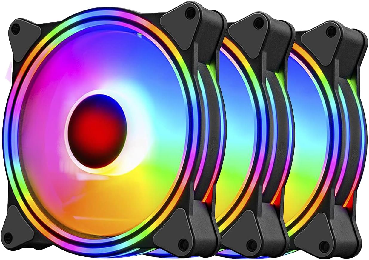 US1984 Superflow 120 Auto RGB Fans 120mm RGB Case Fans, RGB Gaming PC ...