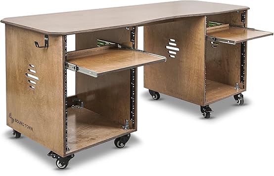 Amazon.com: Sound Town DIY Music Studio Rack Desk Workstation with 2 X ...