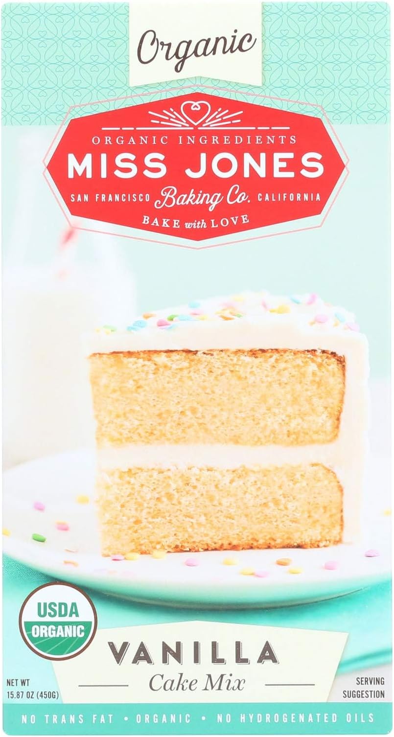 Amazon.com : Miss Jones Baking Co, Cake Mix, Og2, Vanilla, Pack of 6 ...