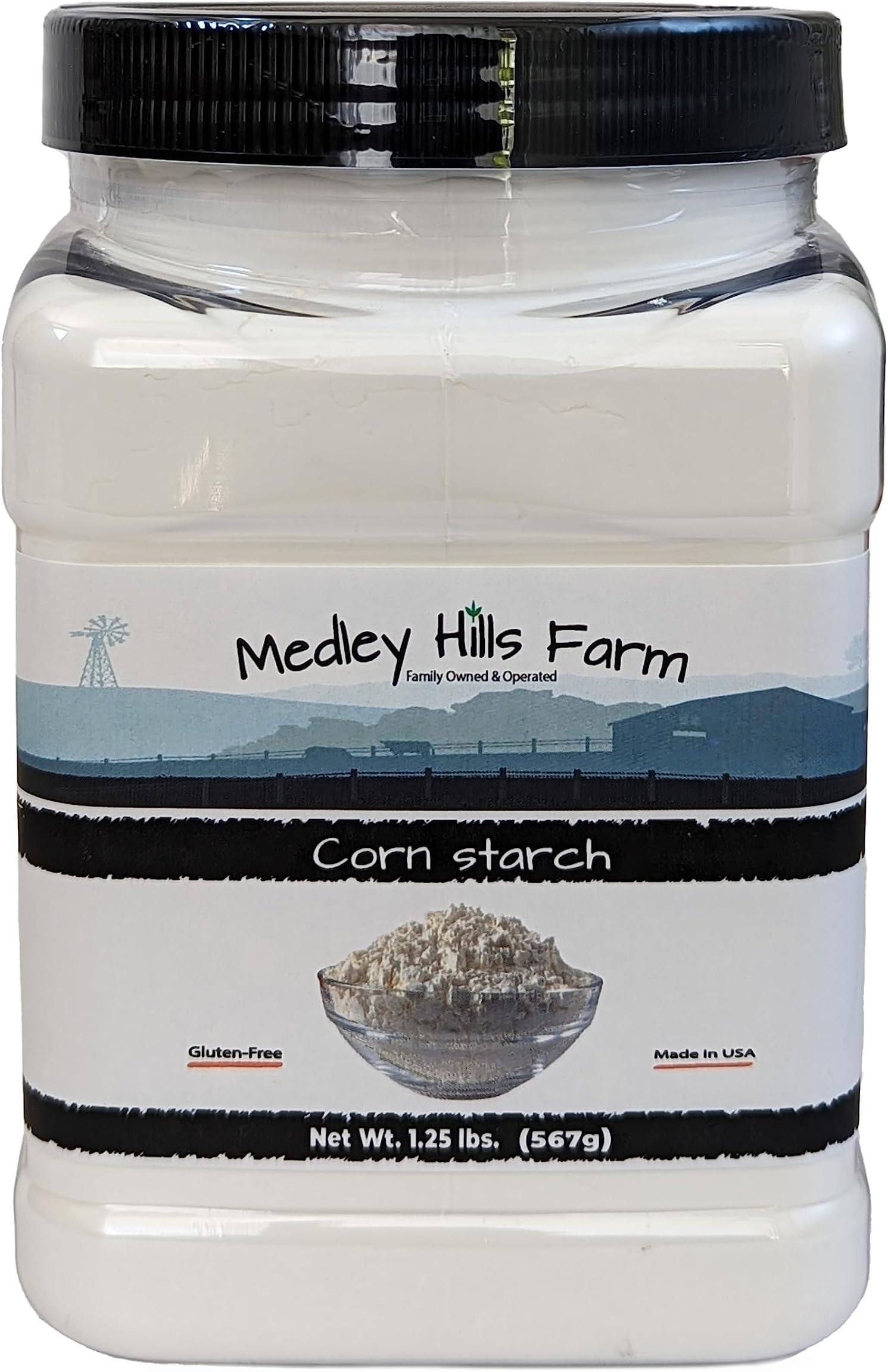 Amazon.com : Corn starch by Medley hills farm 1.25 lbs. in Reusable ...