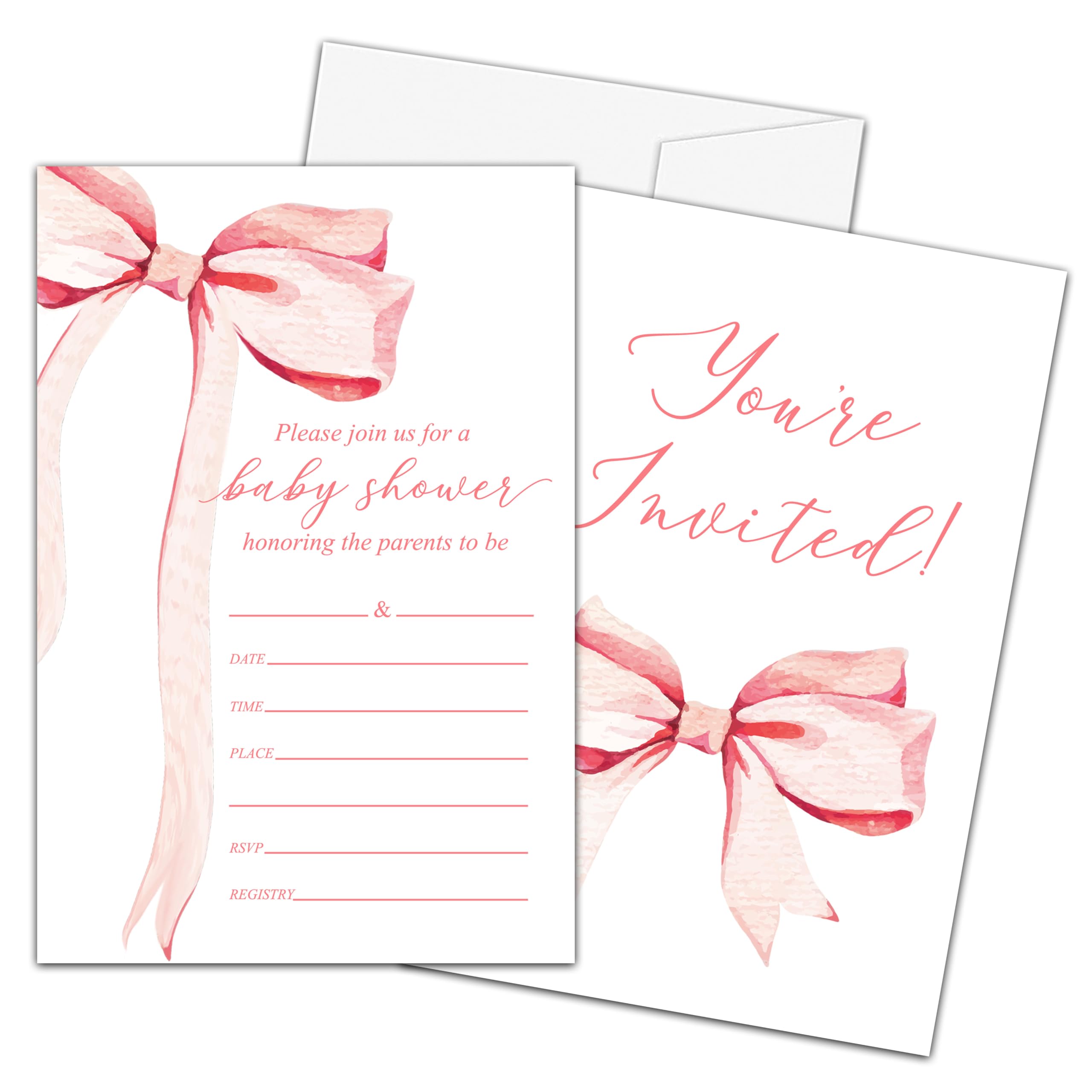 Pink Baby Shower Invitations Party City