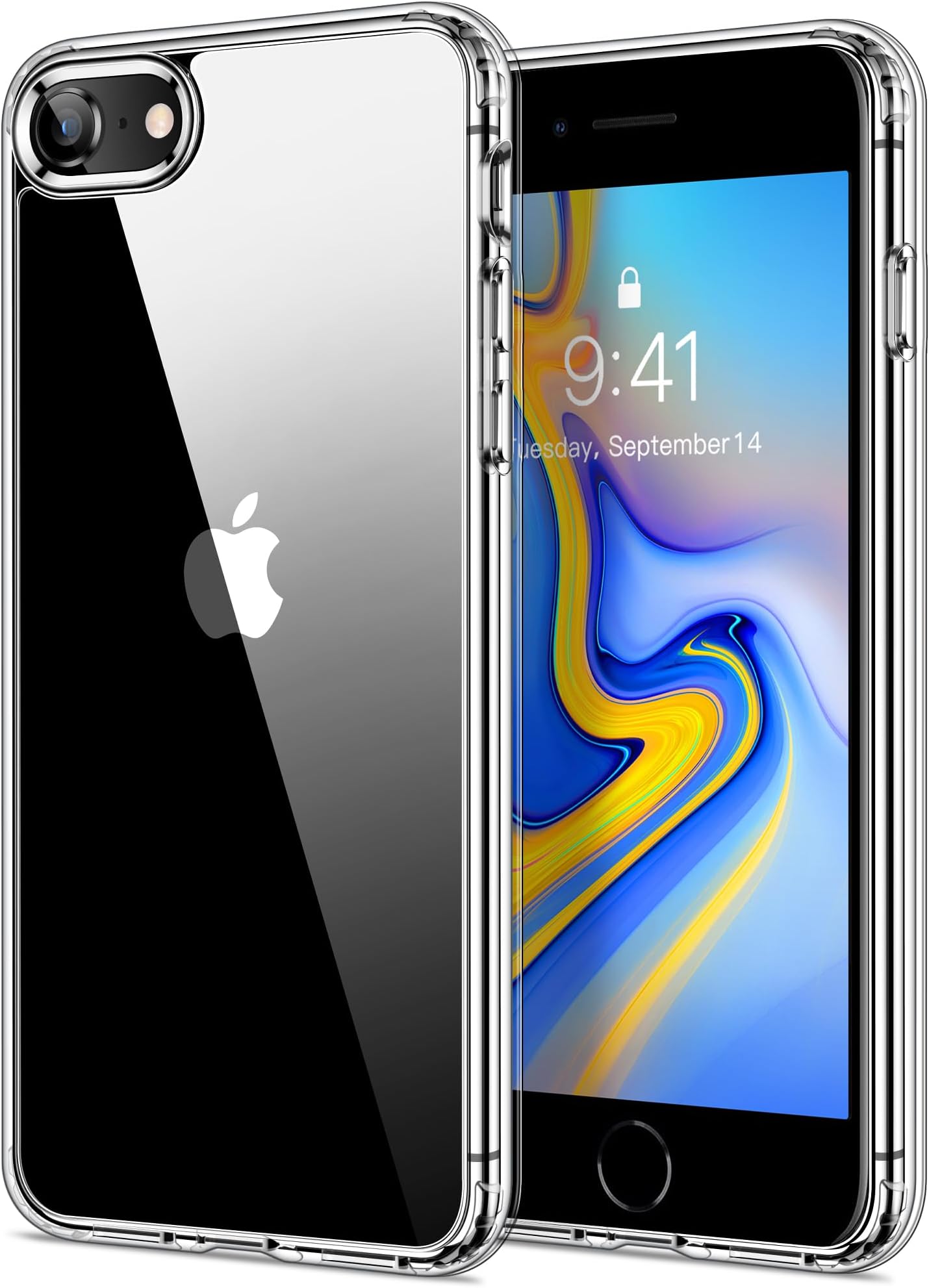 ESR Clear Silicone Case Compatible with iPhone SE 3 (2022) Case, iPhone ...