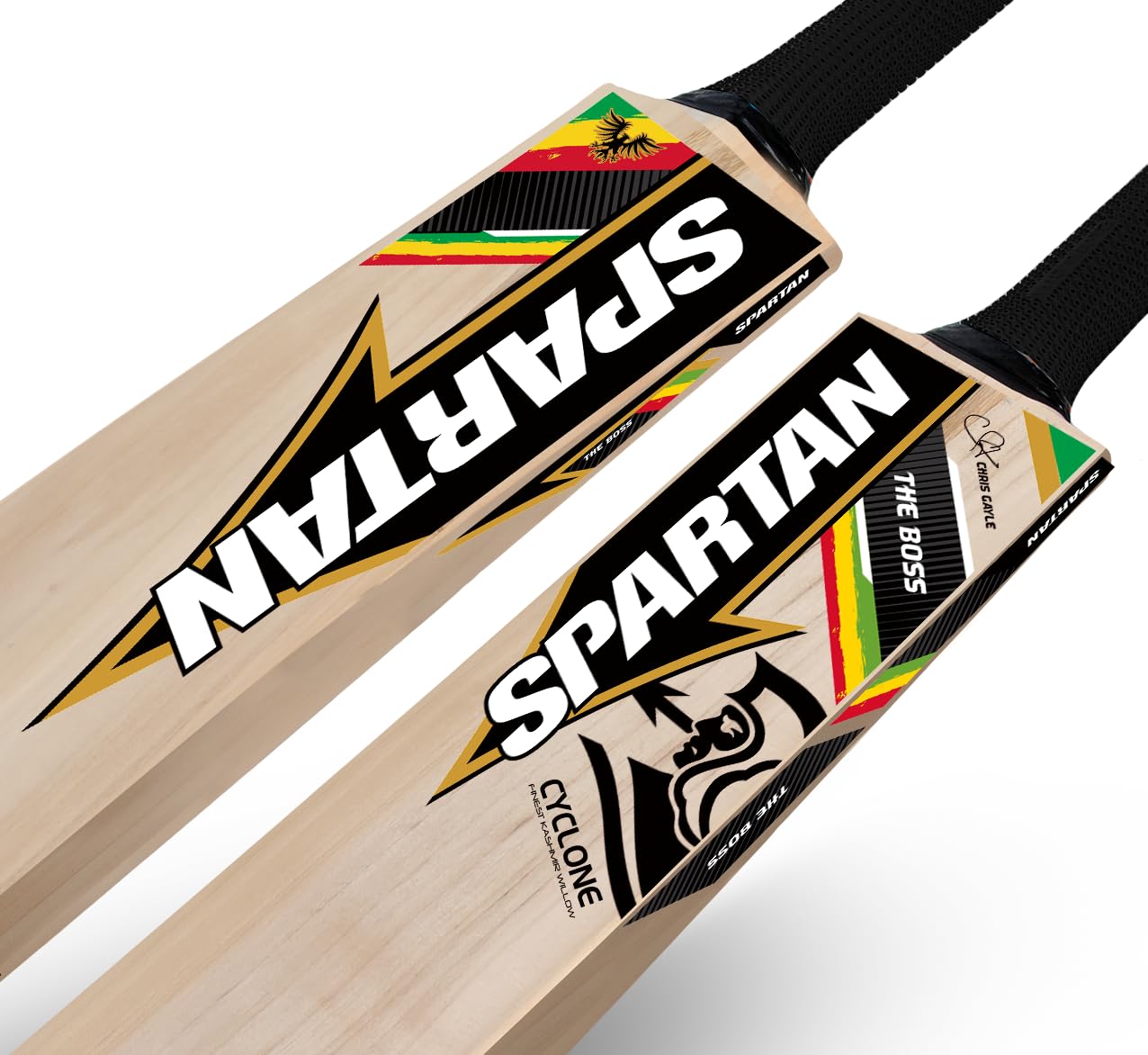 SPARTAN Chris Gayle CYCLONE Kashmir Willow Cricket Bat (4) : Amazon.in ...