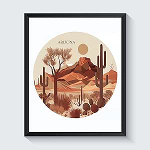 Amazon.com: Arizona Art Print, Arizona Poster Wall art Decor, Arizona ...