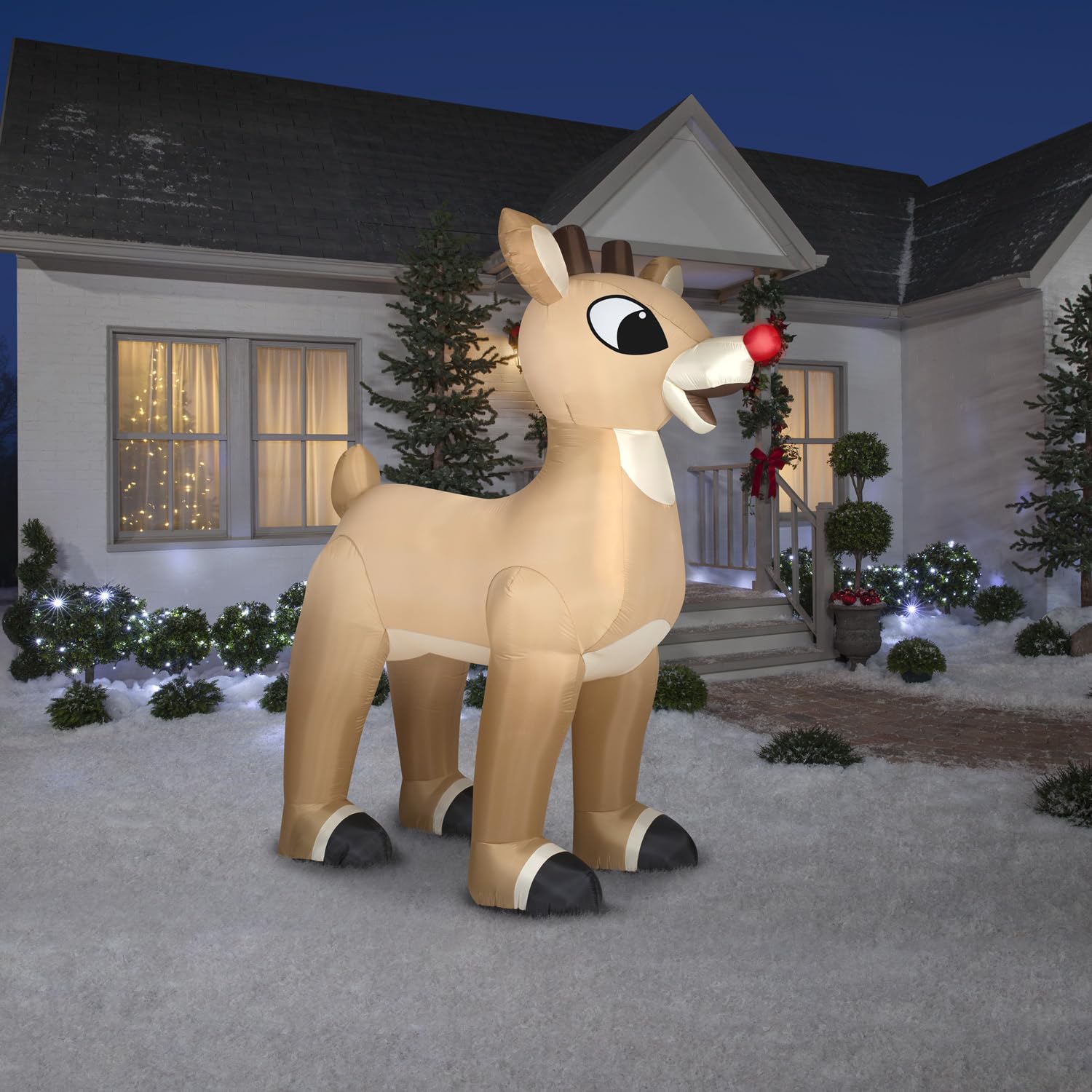Snapklik.com : Gemmy Giant Christmas Inflatable Rudolph The Red Nosed ...