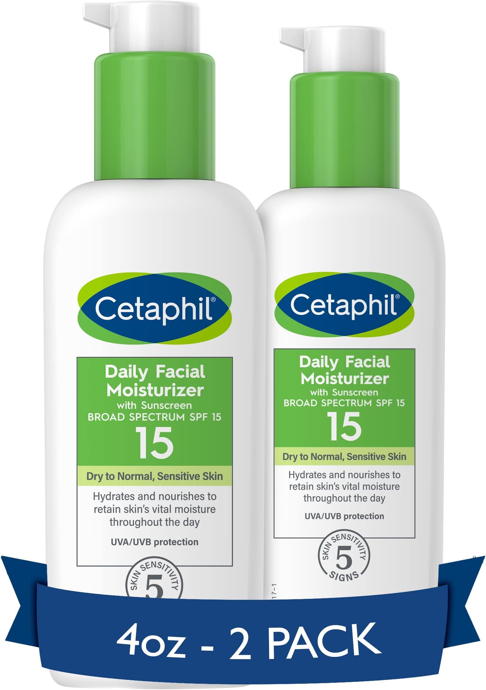 Amazon.com : Cetaphil Daily Facial Moisturizer SPF 15, 4 Fl Oz, Gentle ...