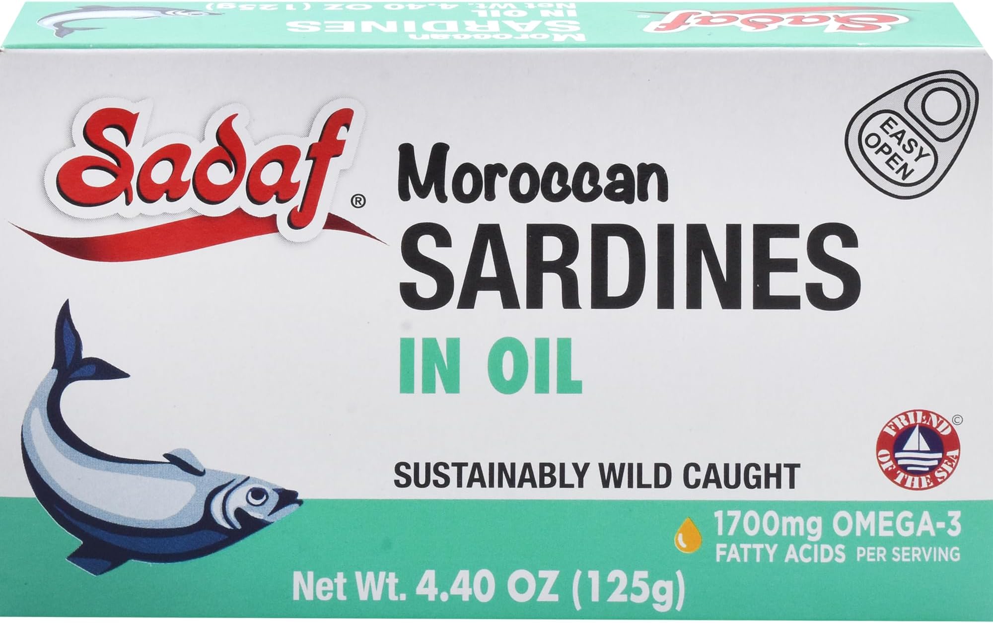 Amazon.com: Sadaf Premium Moroccan Sardines in Oil - Sustainable Wild ...