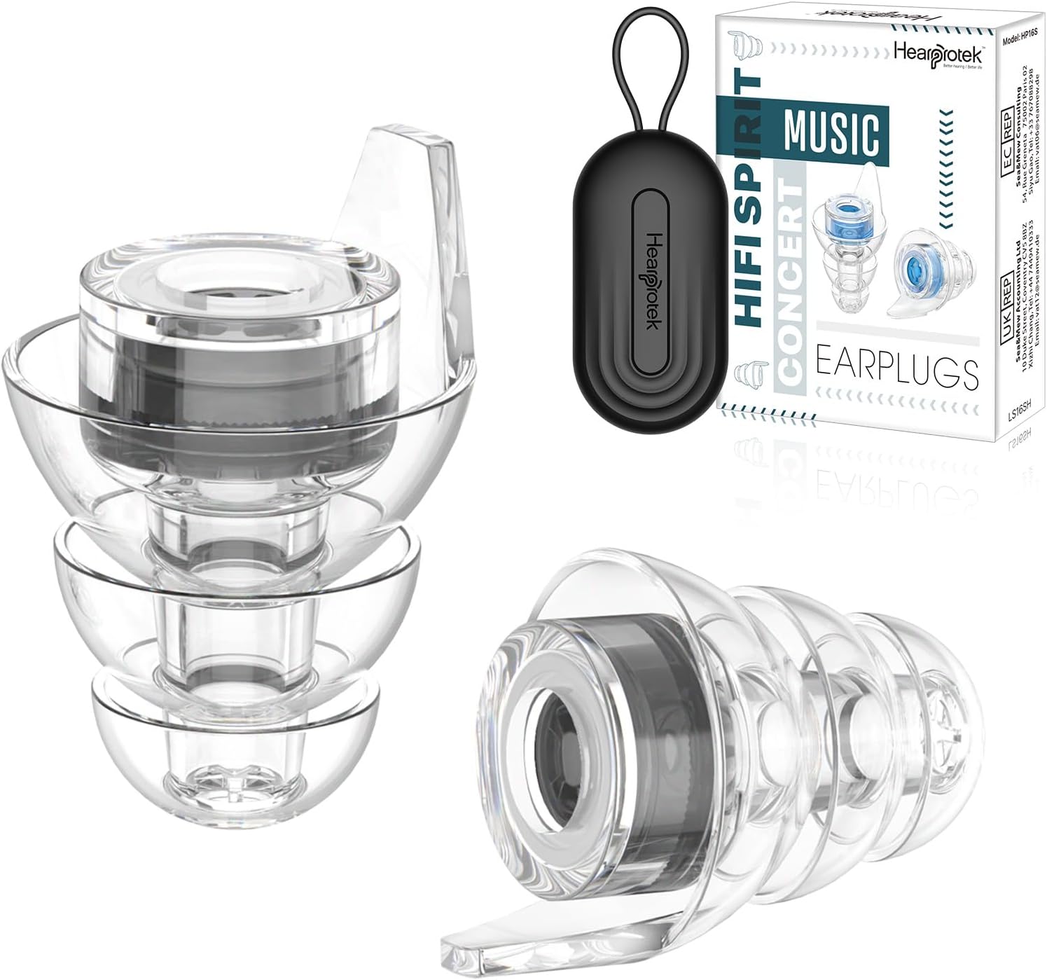 Amazon.com: Hearprotek Hi-Fi Spirit Concert Ear Plugs, High Fidelity ...